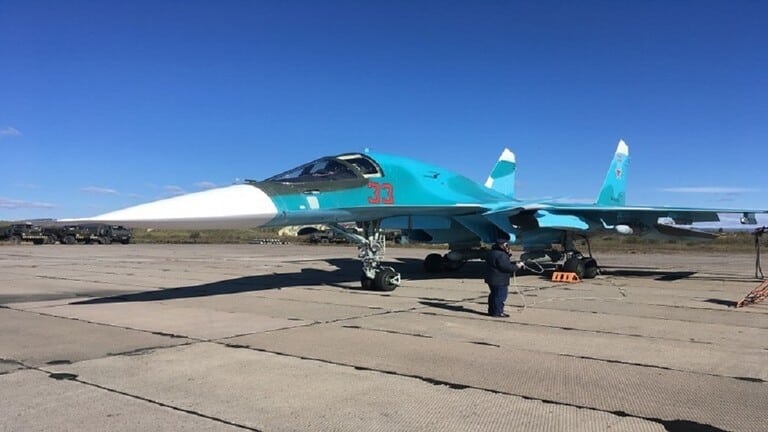 روسيا تجري تدريبات لأختبار أهم قاذفاتها Su-34 و Tu-95MS و Tu22-m3 ...
