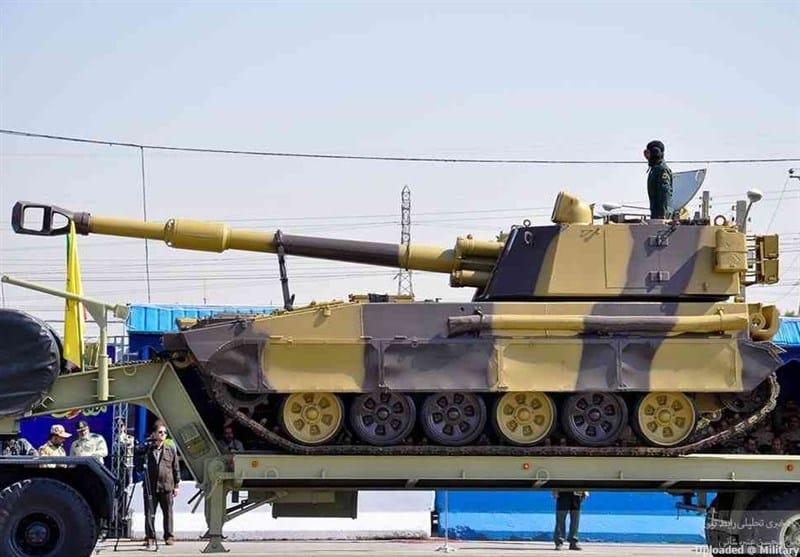 تعرف الى مدفع رعد 2 الايراني ذاتي الحركة Raad 2 - أخبار الدفاع العربي